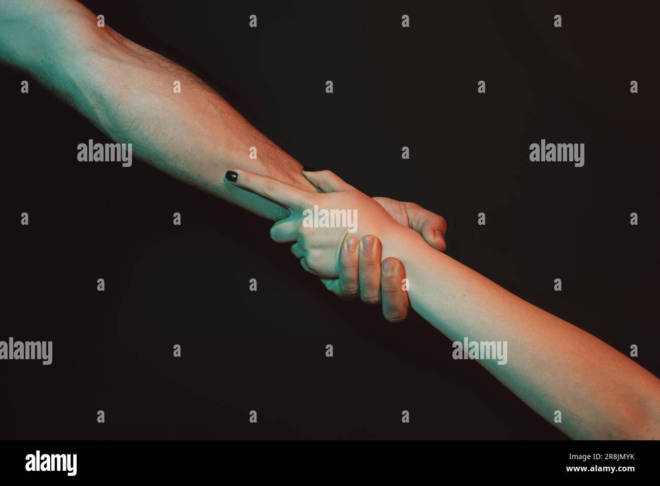 Helping hand. Holding hand, close up. Giving a helping hand. Rescue ...