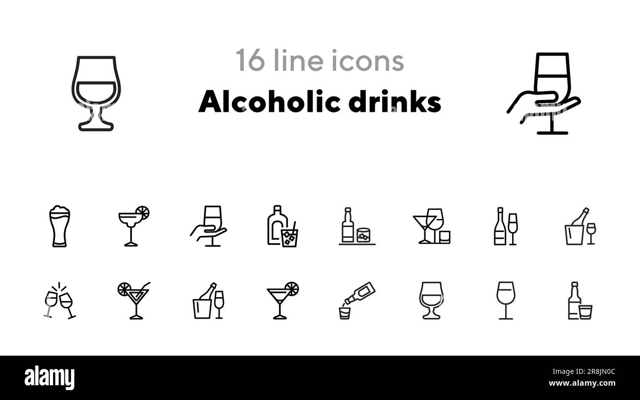 Alcoholic beverage pouring Stock Vector Images - Alamy