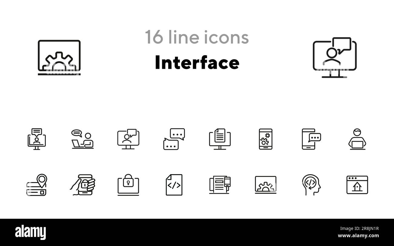 Processing interface Cut Out Stock Images & Pictures - Alamy