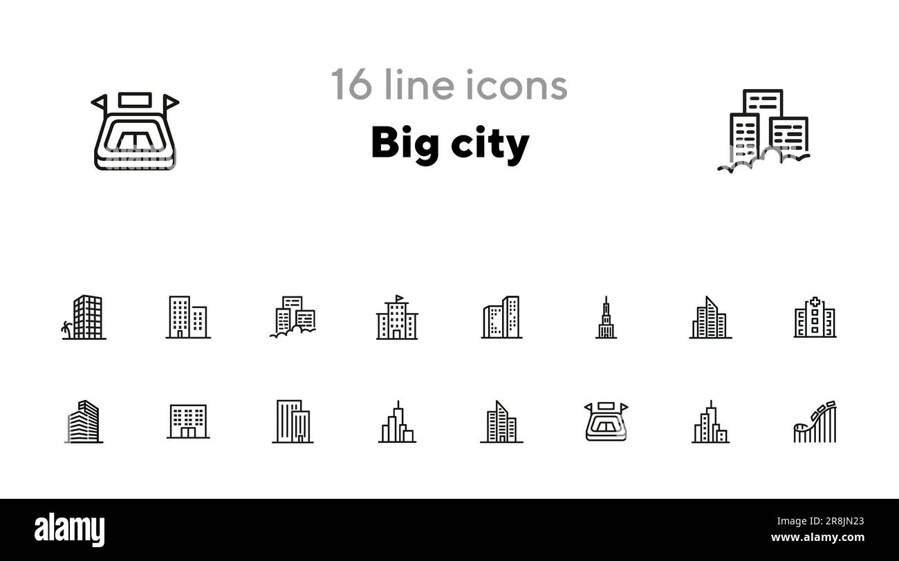 Big city life concept Stock Vector Images - Alamy