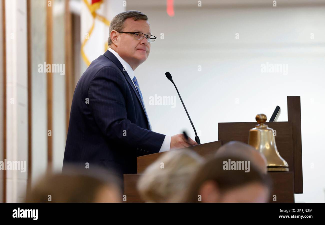 North Carolina House Speaker Tim Moore Presides Over The House