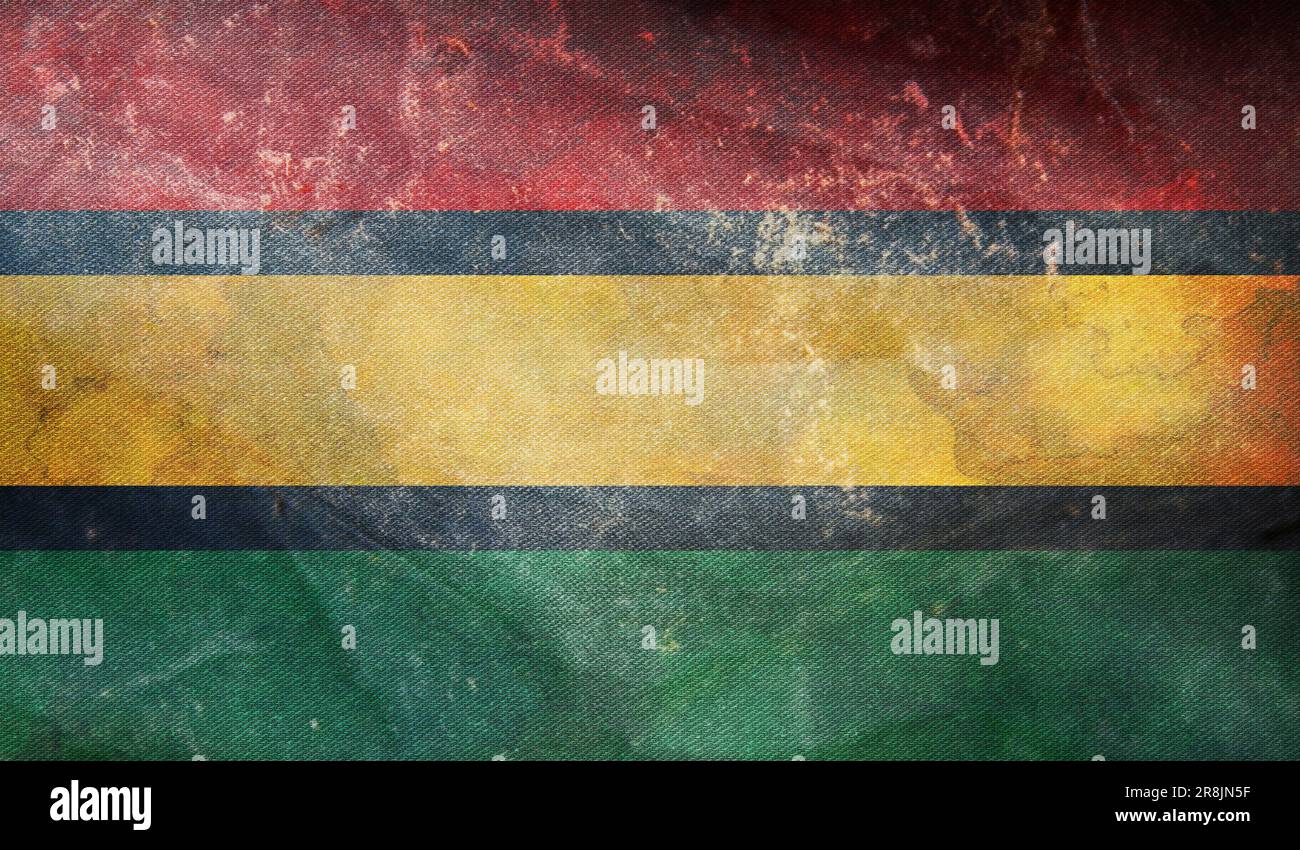 retro flag of Nilo Saharan peoples Dinka people with grunge texture ...