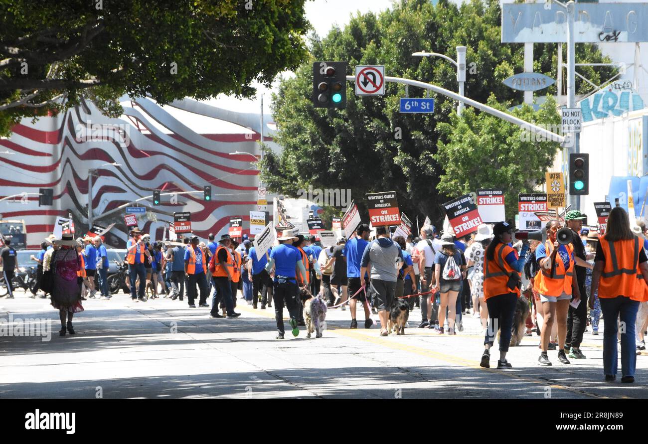 Los Angeles, California, USA 21st June 2023 WGA Strike March and Rally ...