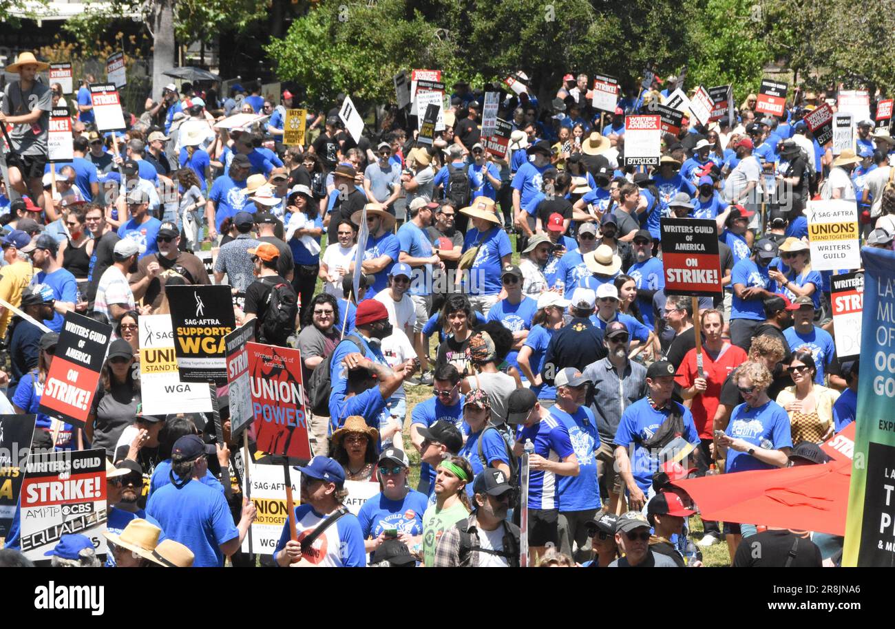 Los Angeles, California, USA 21st June 2023 WGA Strike March and Rally ...