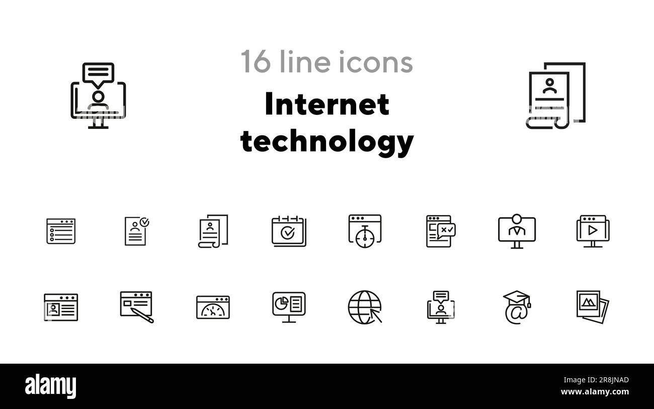 Browser window icon minimal Cut Out Stock Images & Pictures - Alamy