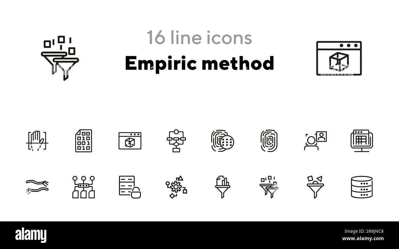 Bacteria analysis line icon Cut Out Stock Images & Pictures - Alamy