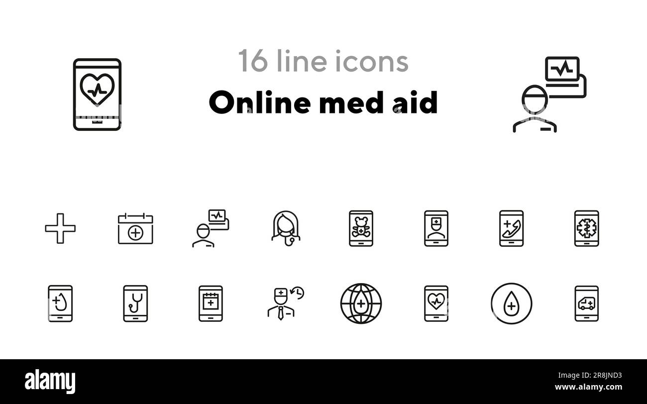 Doctor online hotline Cut Out Stock Images & Pictures - Alamy