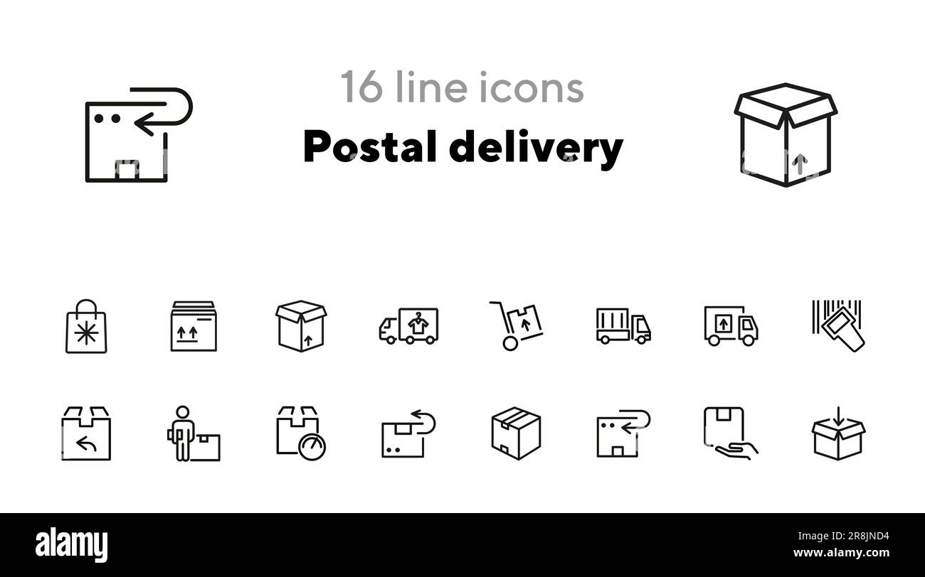 Postal collection delivery Cut Out Stock Images & Pictures - Alamy