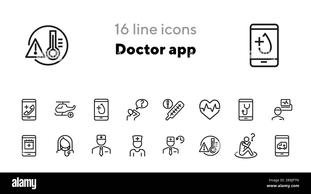 Doctor online hotline Cut Out Stock Images & Pictures - Alamy