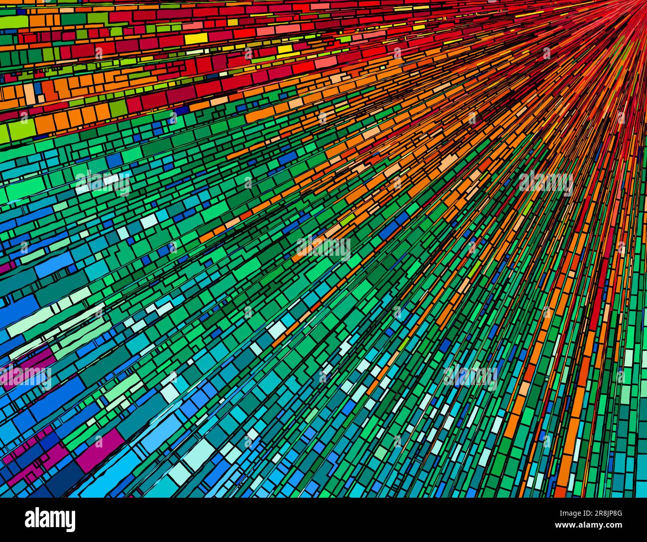 Mosaic rays background in colors, vector illustration Stock Vector ...