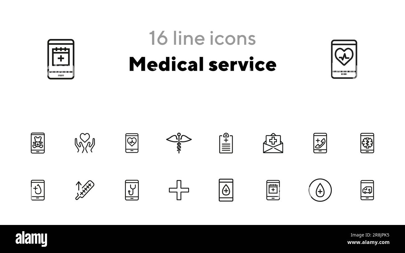 Medical insurance outline vector Stock Vector Images - Alamy