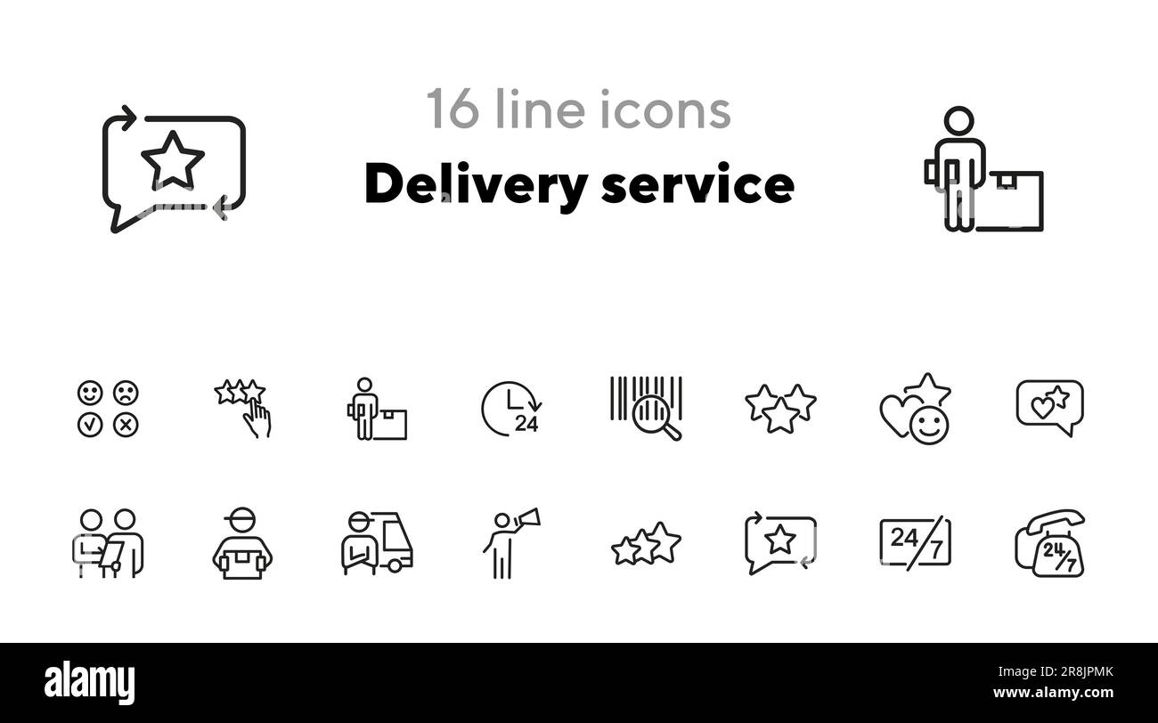 Delivery feedback sign Stock Vector Images - Alamy