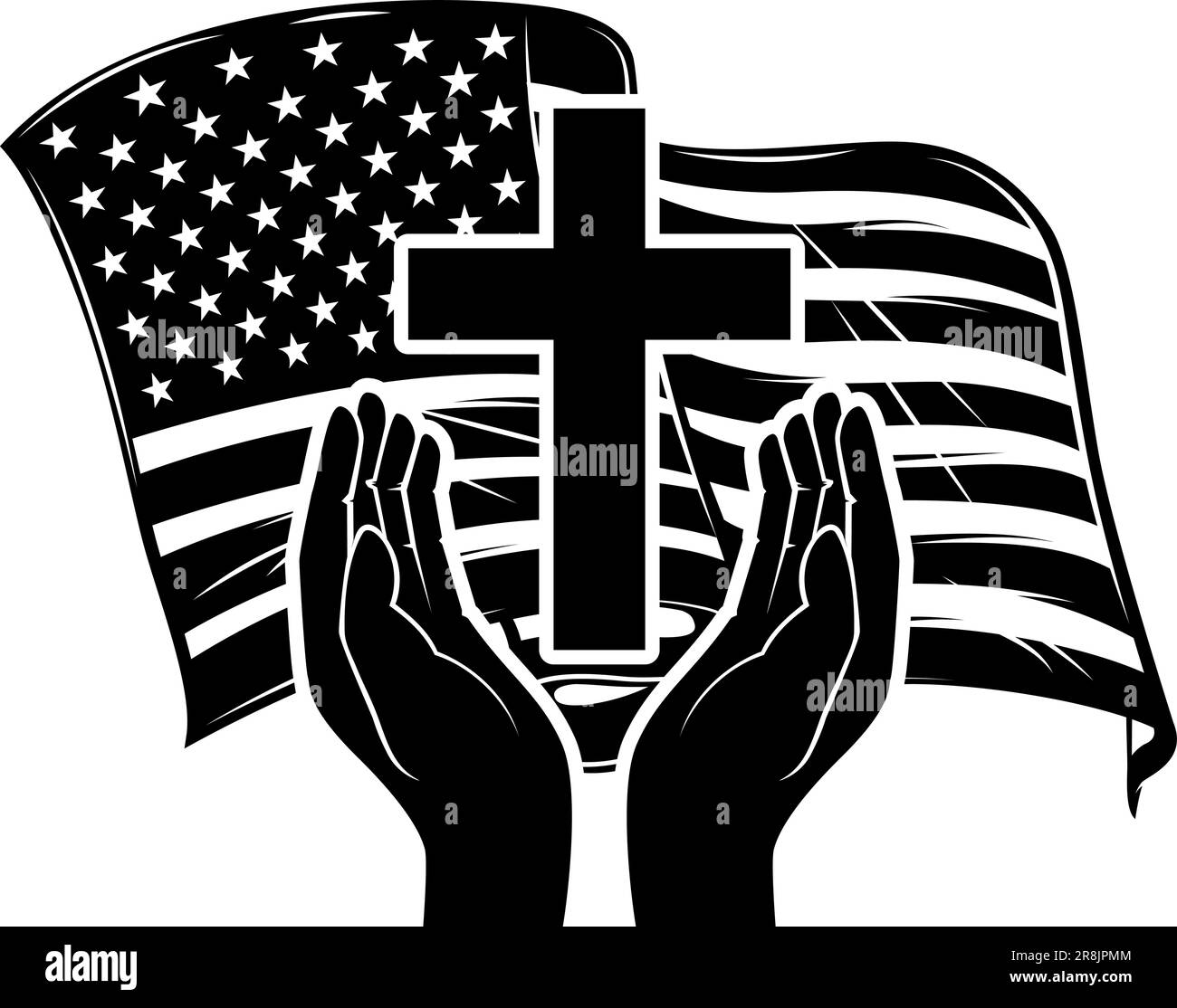 Prayer vector vectors Black and White Stock Photos & Images - Alamy