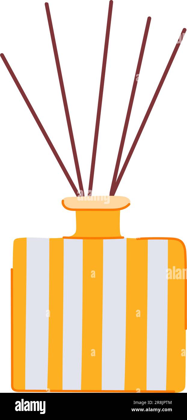 perfume aroma sticks cartoon vector illustration Stock Vector Image ...