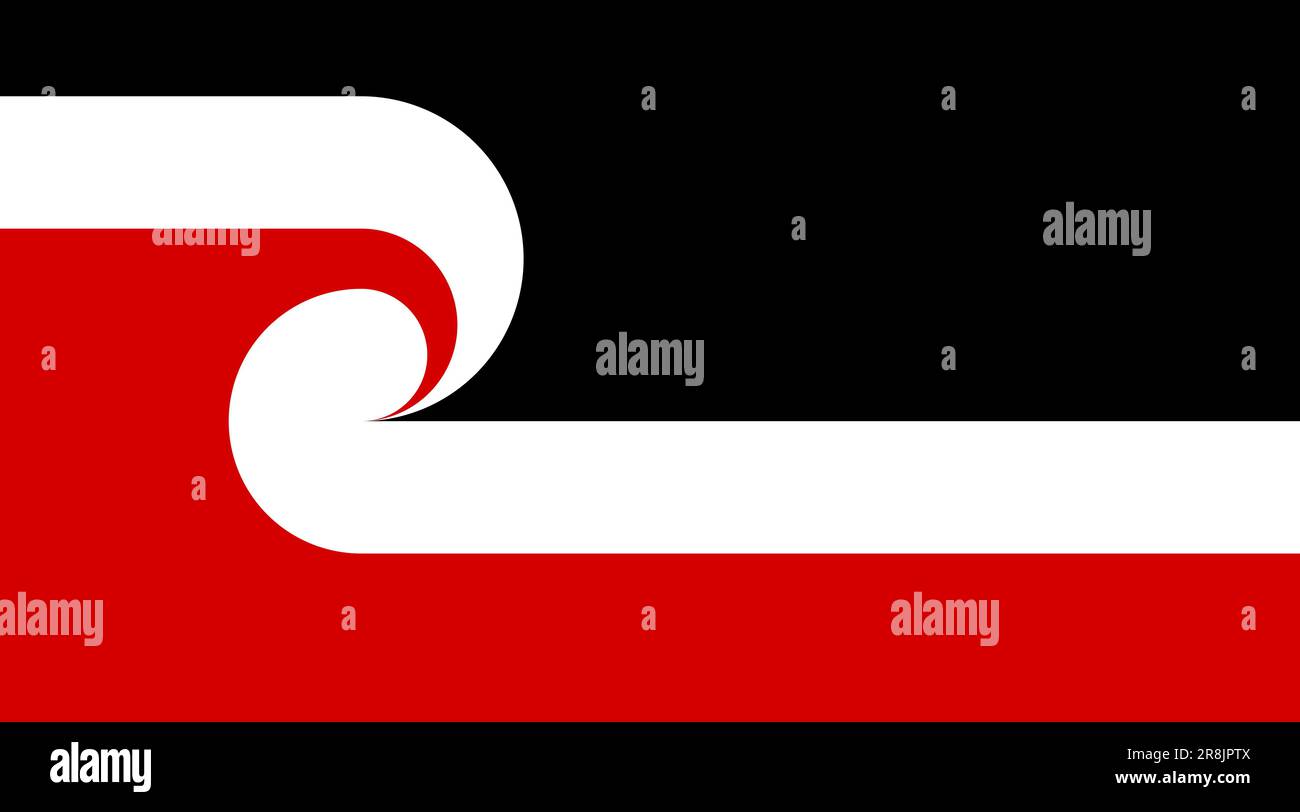 flag of Polynesian peoples Maori people. flag representing ethnic group ...