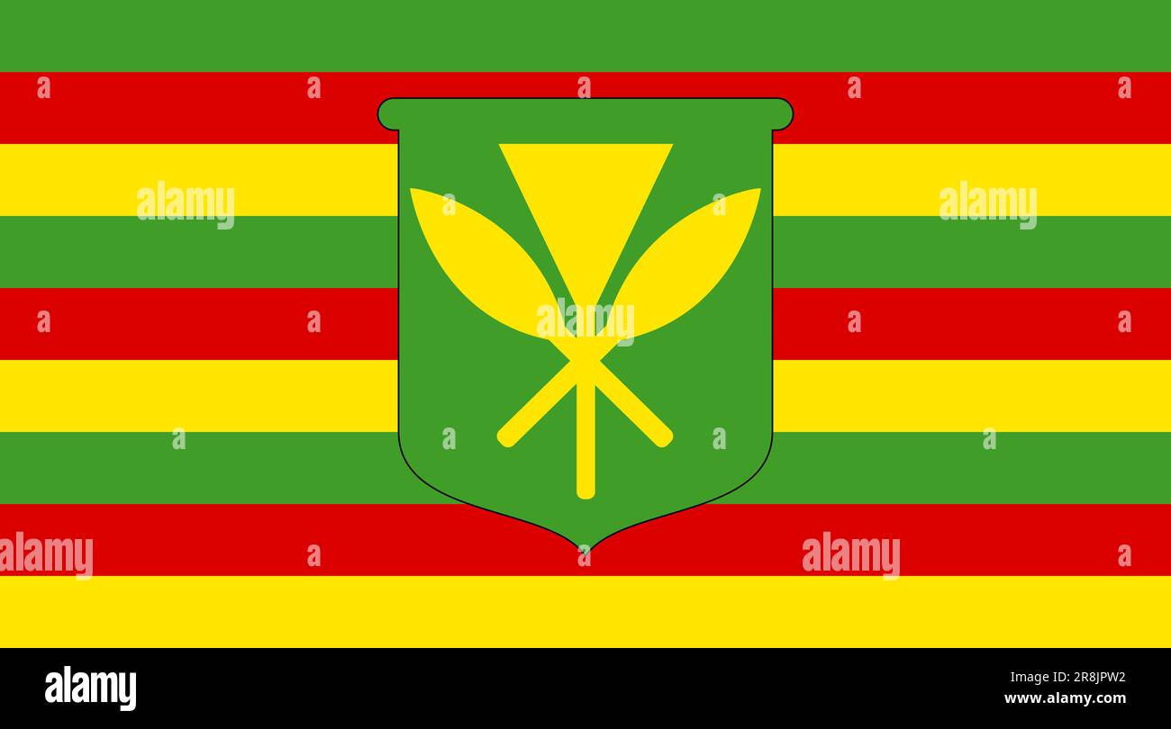 flag of Polynesian peoples Native Hawaiians. flag representing ethnic ...