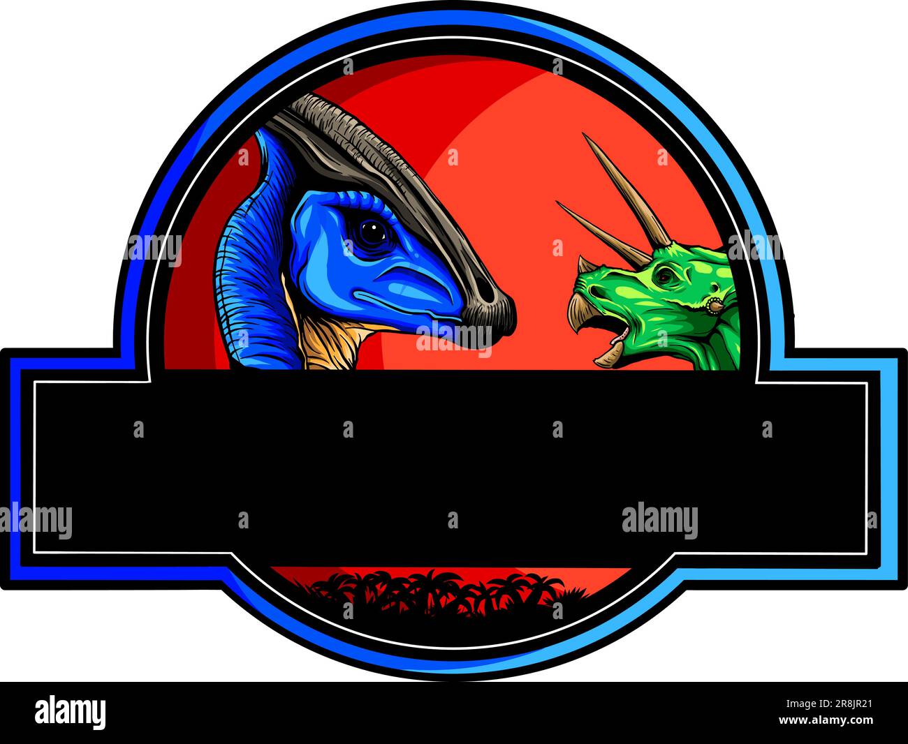 Dinosaur logo icon illustration design, for brand needs etc Stock ...