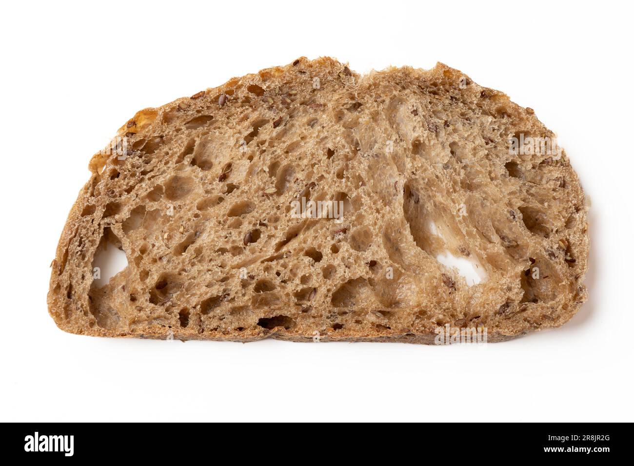 A close-up of a plain sourdough bread slice Stock Photo - Alamy
