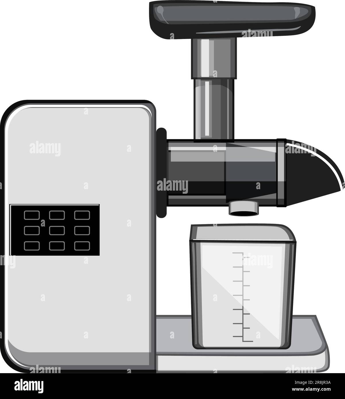 smoothie juicer kitchen cartoon vector illustration Stock Vector Image ...