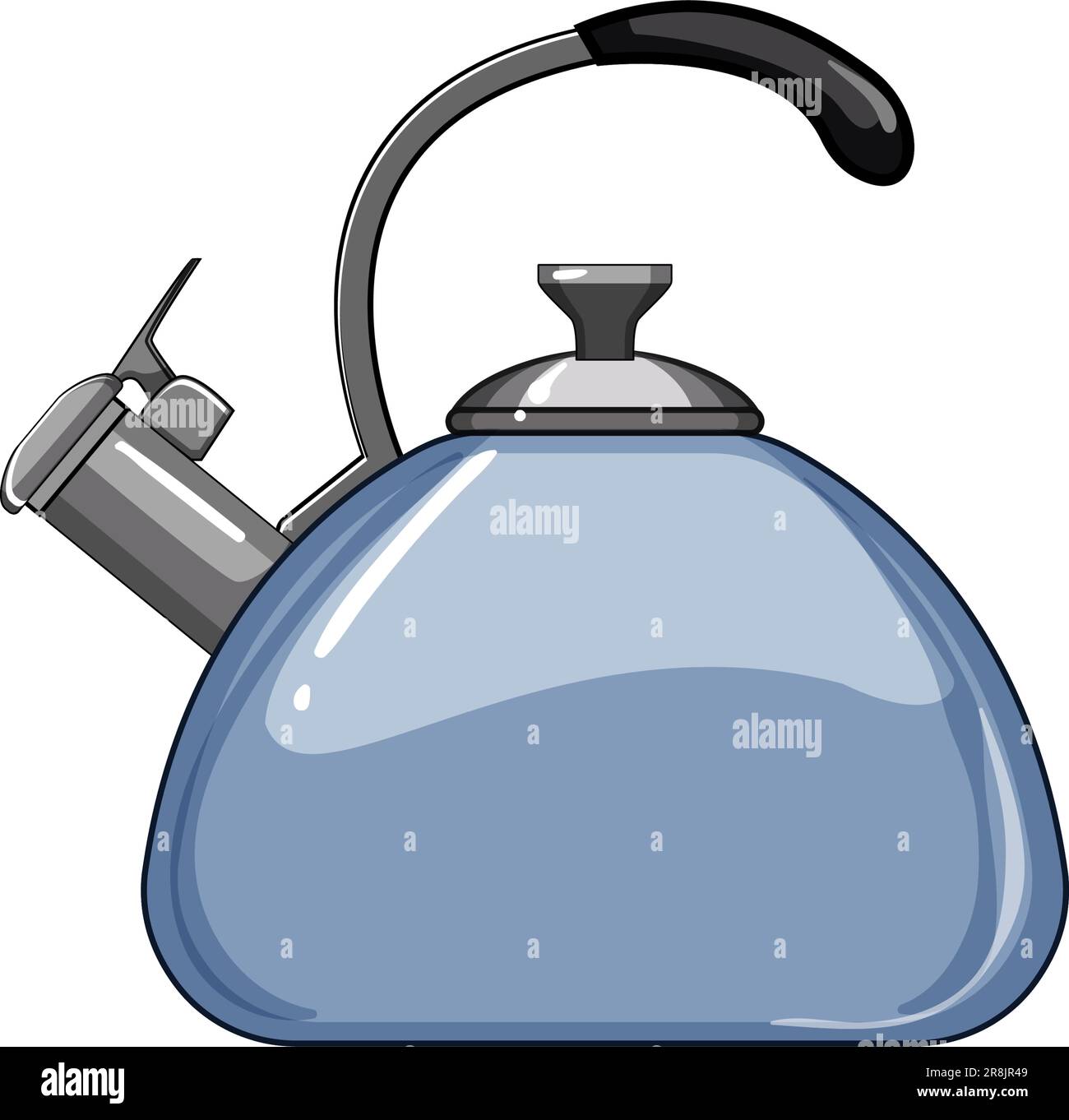 metal kettle kitchen cartoon vector illustration Stock Vector Image ...
