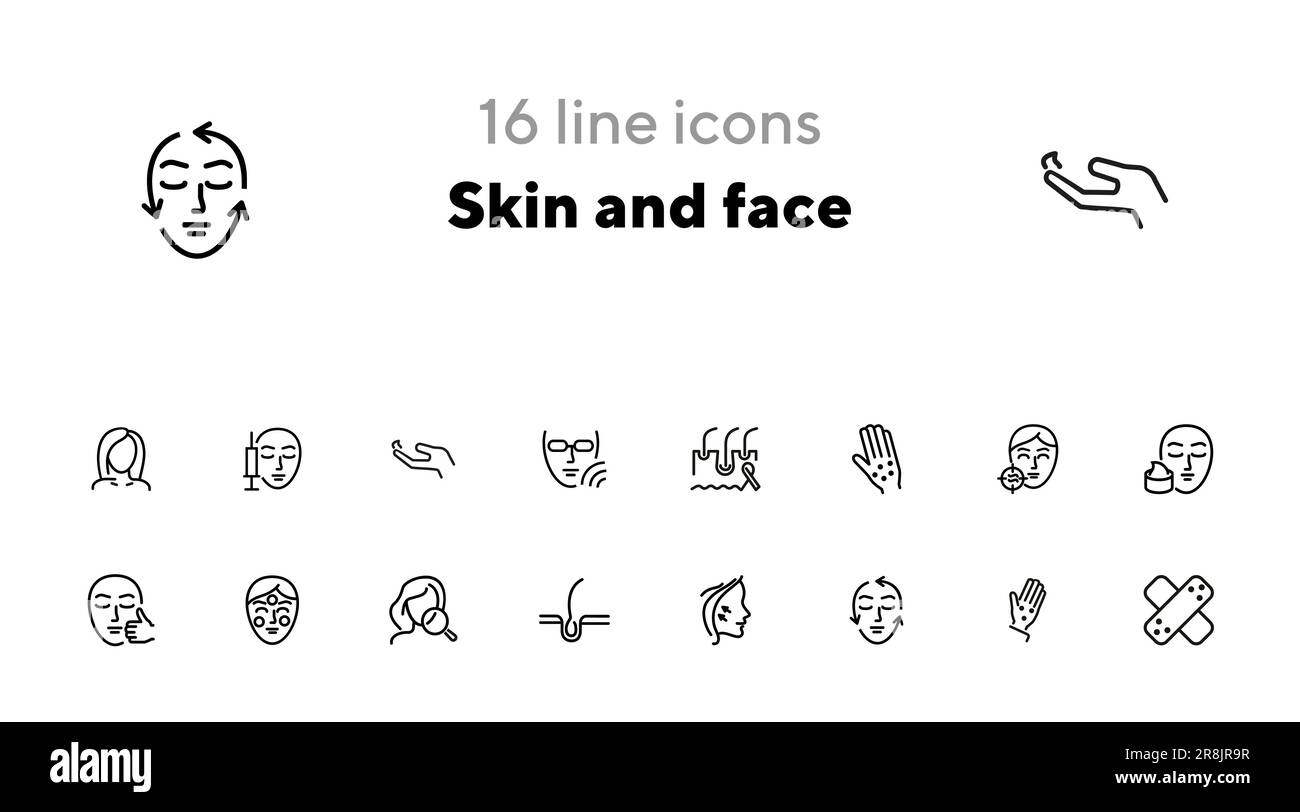 Illustration woman skin rash Cut Out Stock Images & Pictures - Alamy