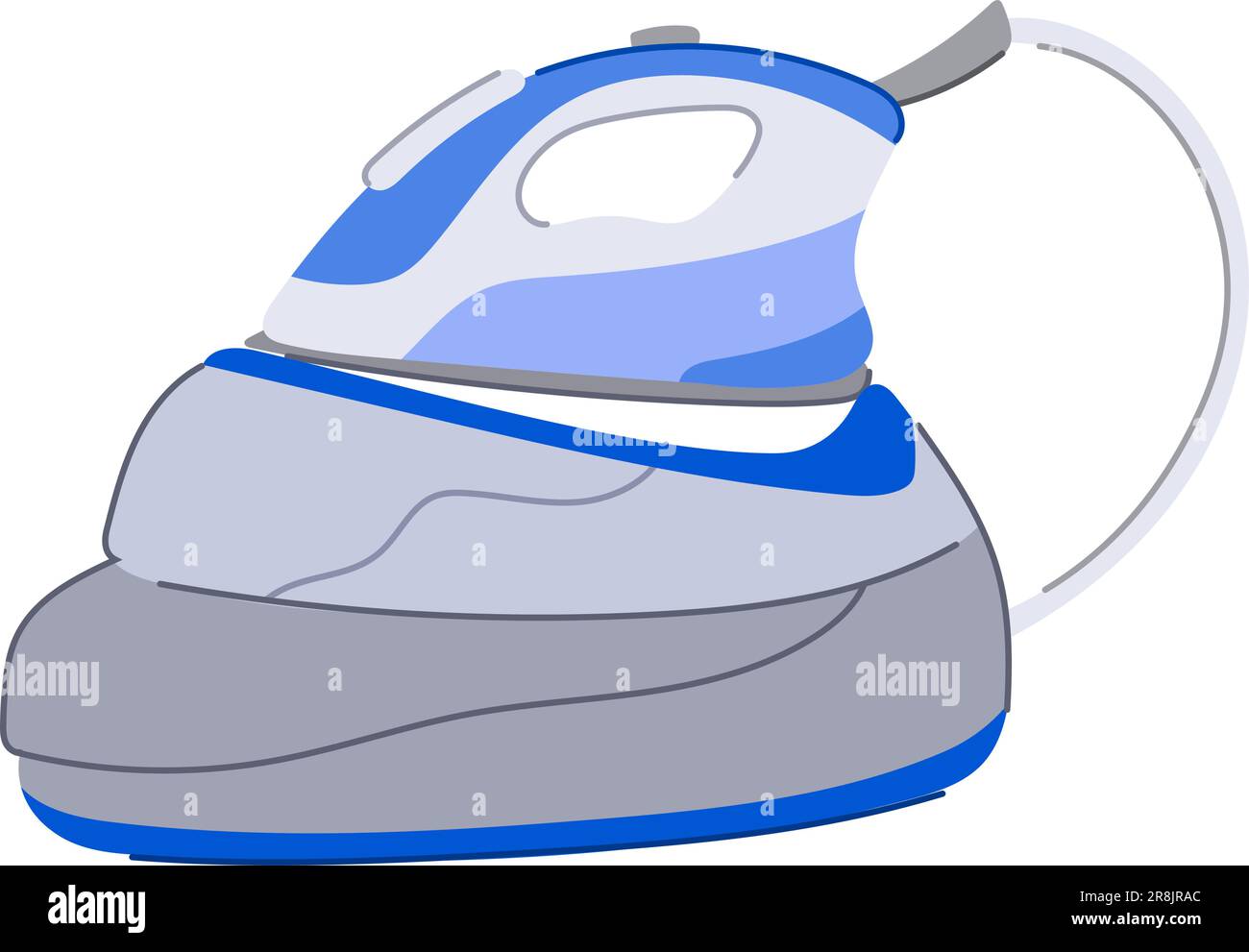 modern iron laundry cartoon vector illustration Stock Vector Image ...