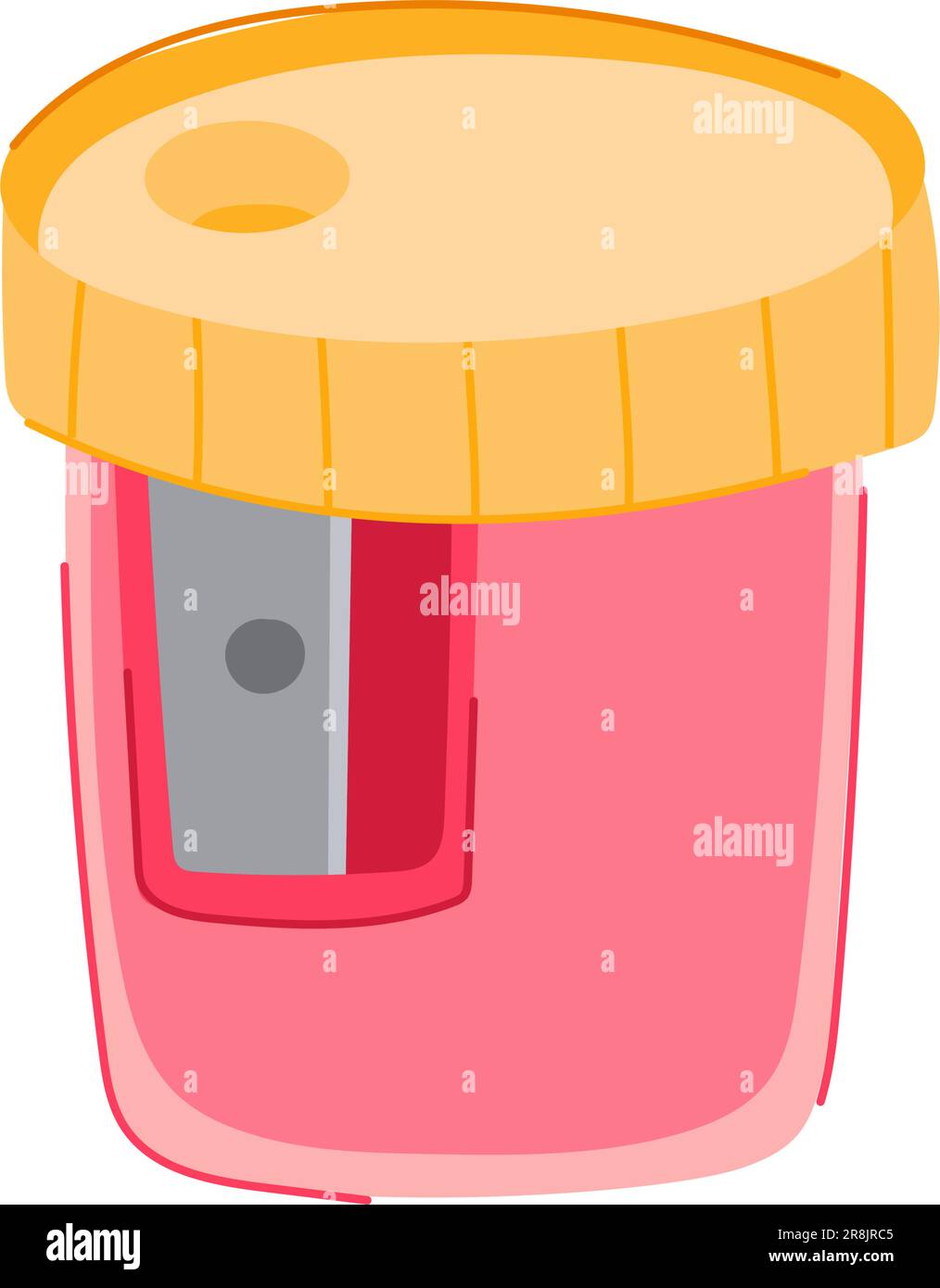 office sharpener pencil cartoon vector illustration Stock Vector Image ...