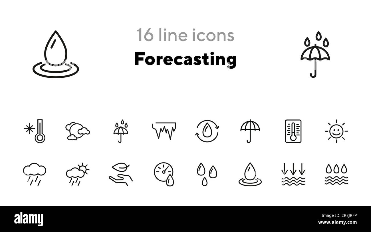Weather forecasting app Stock Vector Images - Alamy