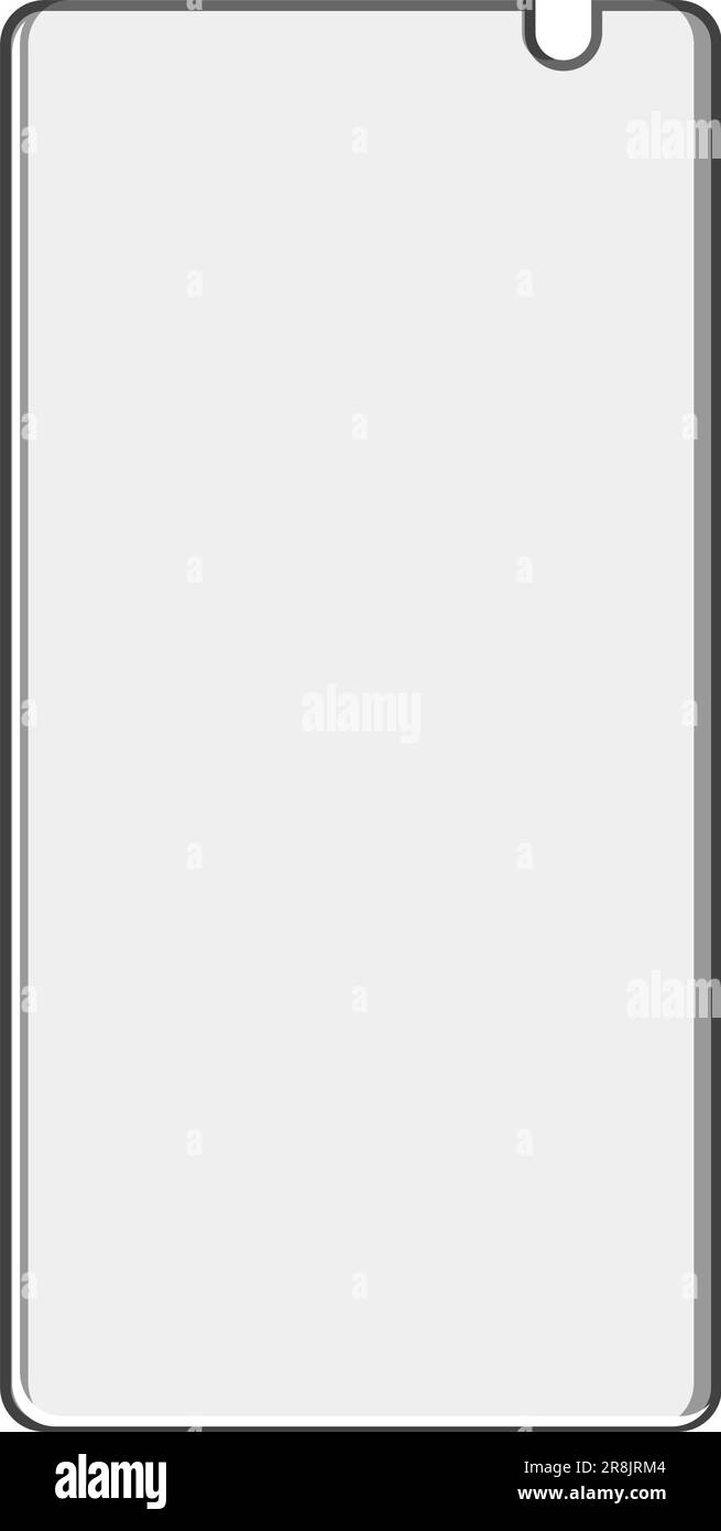 glass phone screen protector cartoon vector illustration Stock Vector ...