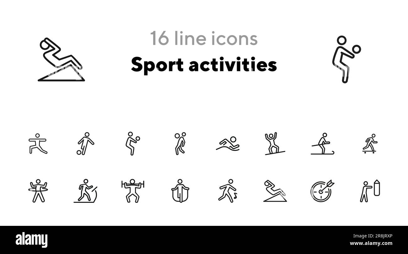 Activities pictogram hi-res stock photography and images - Alamy