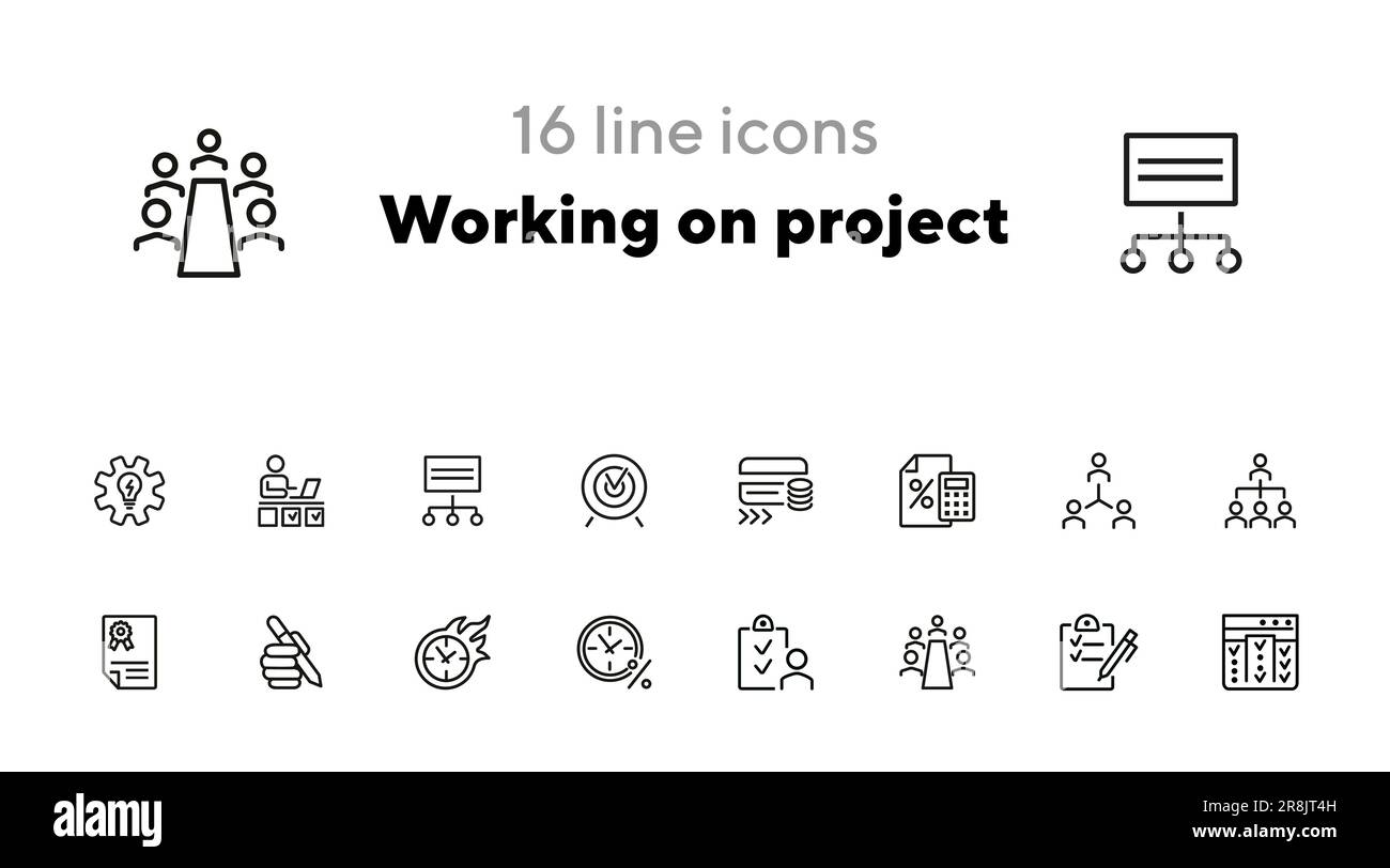 Working scheme Stock Vector Images - Alamy