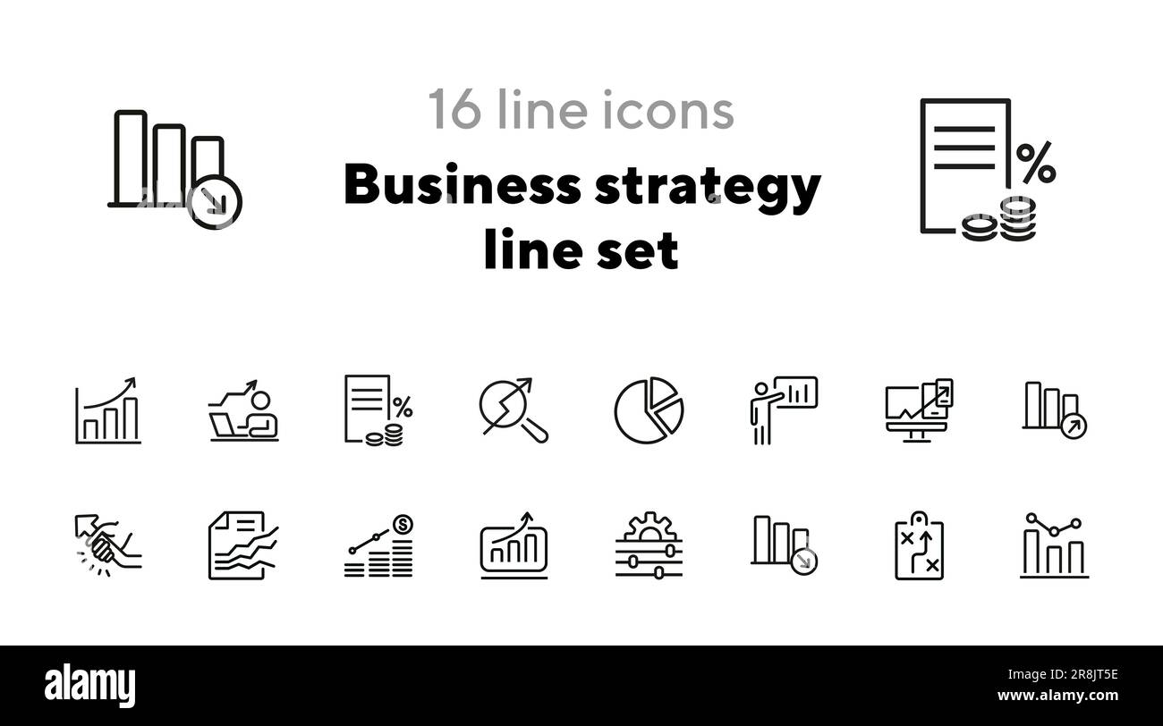Strategy meeting symbol Stock Vector Images - Alamy