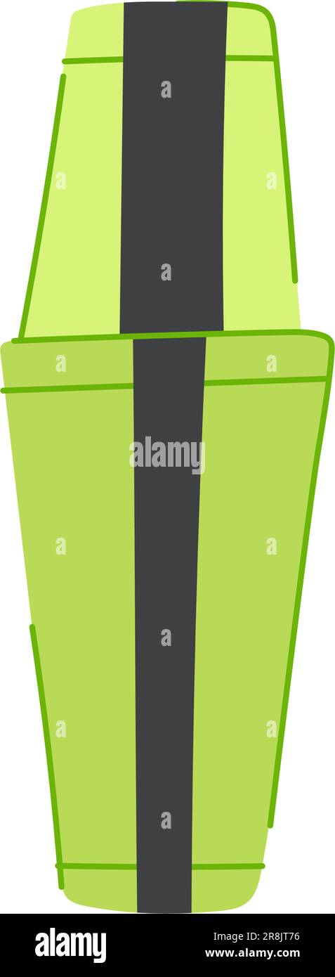 mix cocktail shaker cartoon vector illustration Stock Vector Image ...