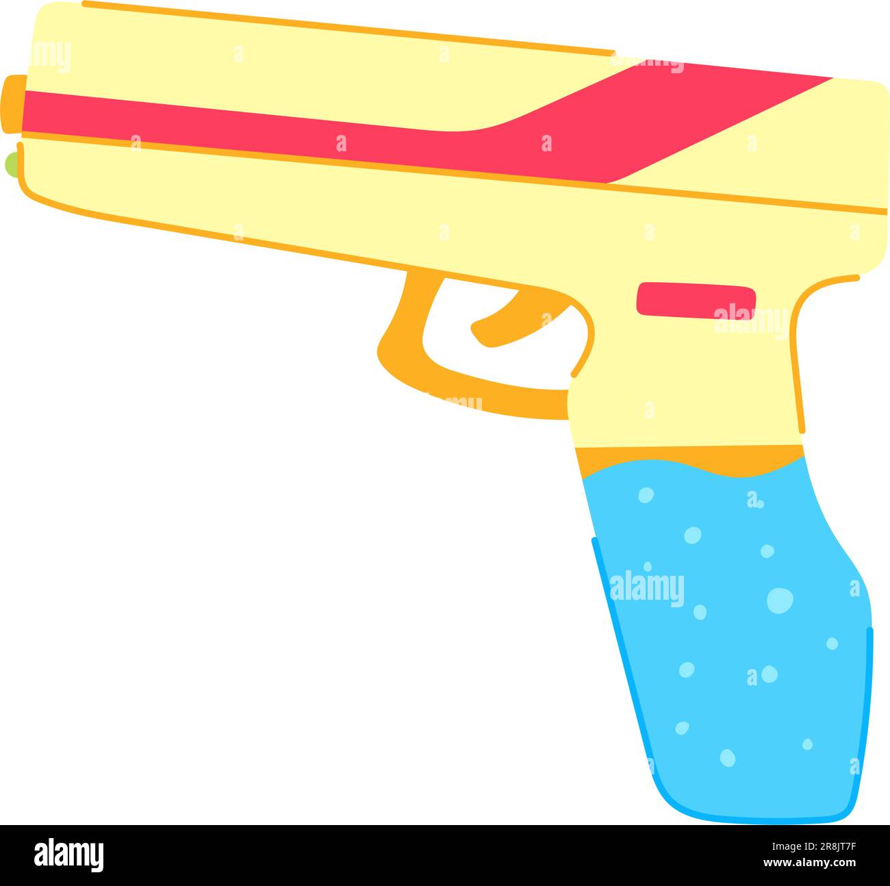 yellow water gun cartoon vector illustration Stock Vector Image & Art ...