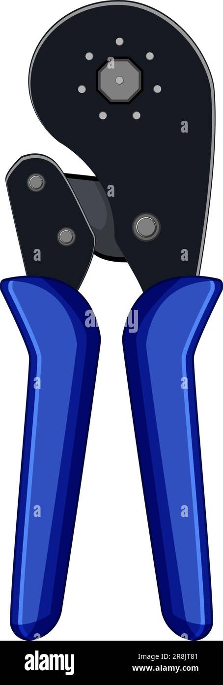 computer crimper tool cartoon vector illustration Stock Vector Image ...