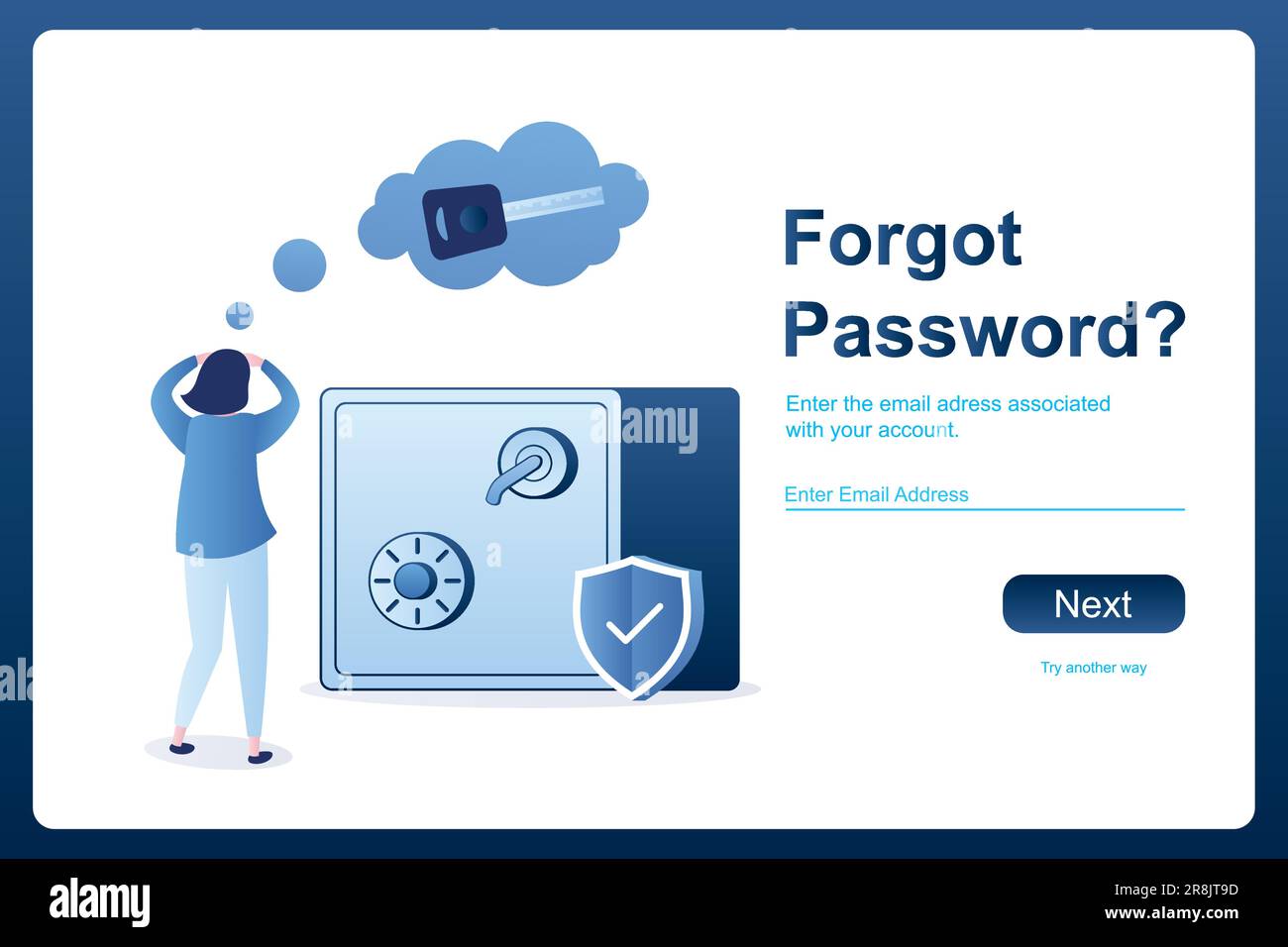 Forgot the password Stock Vector Images - Alamy
