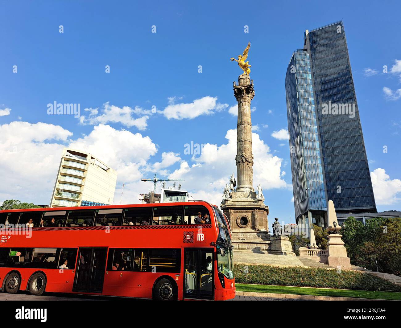Mexico City, Mexico - Apr 24 2023: The Angel of Independence Monument ...