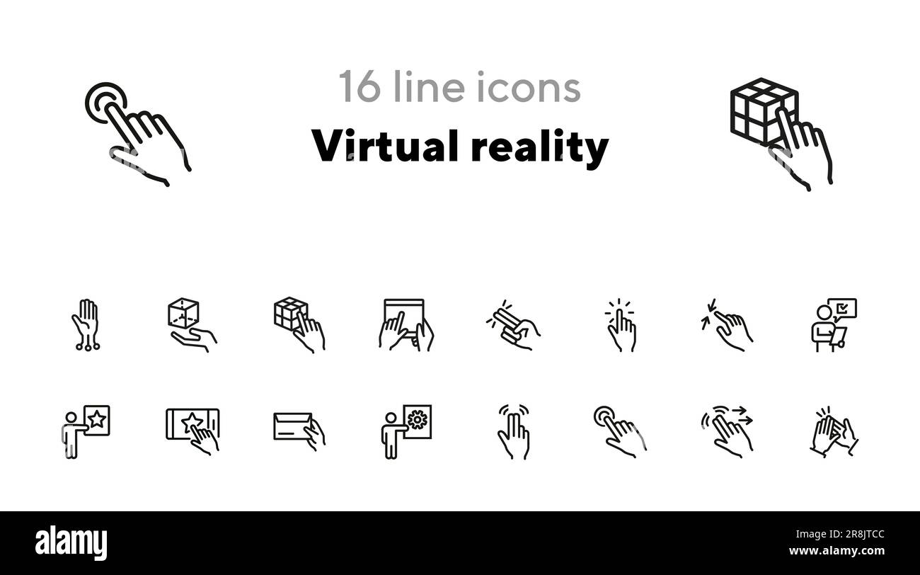 Hand gesture icons Stock Vector Image & Art - Alamy