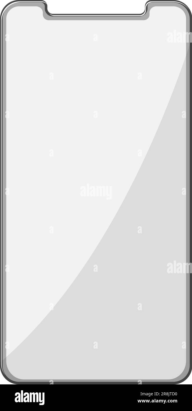 mobile phone screen protector cartoon vector illustration Stock Vector ...