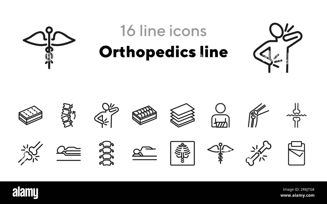 Joint disease line icon Cut Out Stock Images & Pictures - Alamy