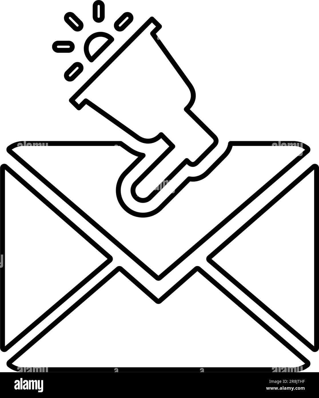 Email Marketing icon. Fully editable vector EPS use for printed ...