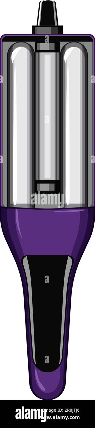 style curling hair cartoon vector illustration Stock Vector Image & Art ...