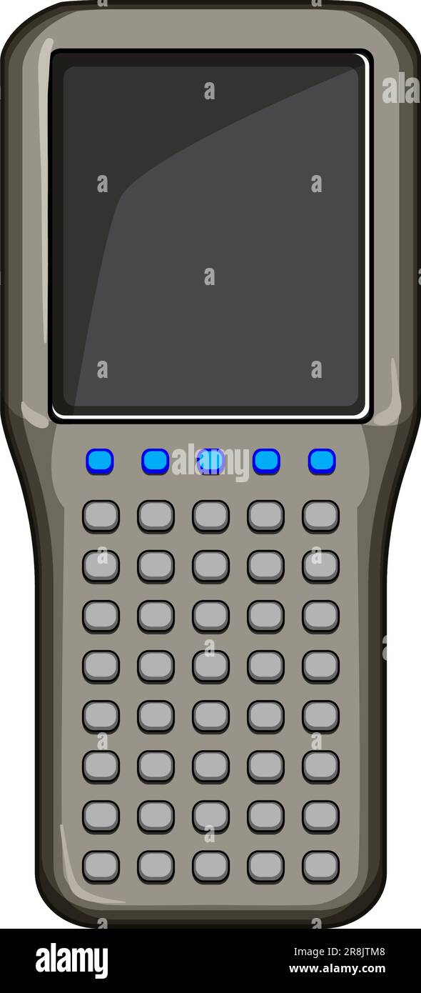 business pos terminal cartoon vector illustration Stock Vector Image ...