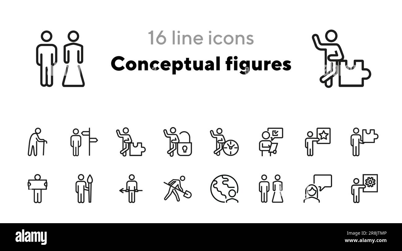 Set of business woman figures hi-res stock photography and images - Alamy