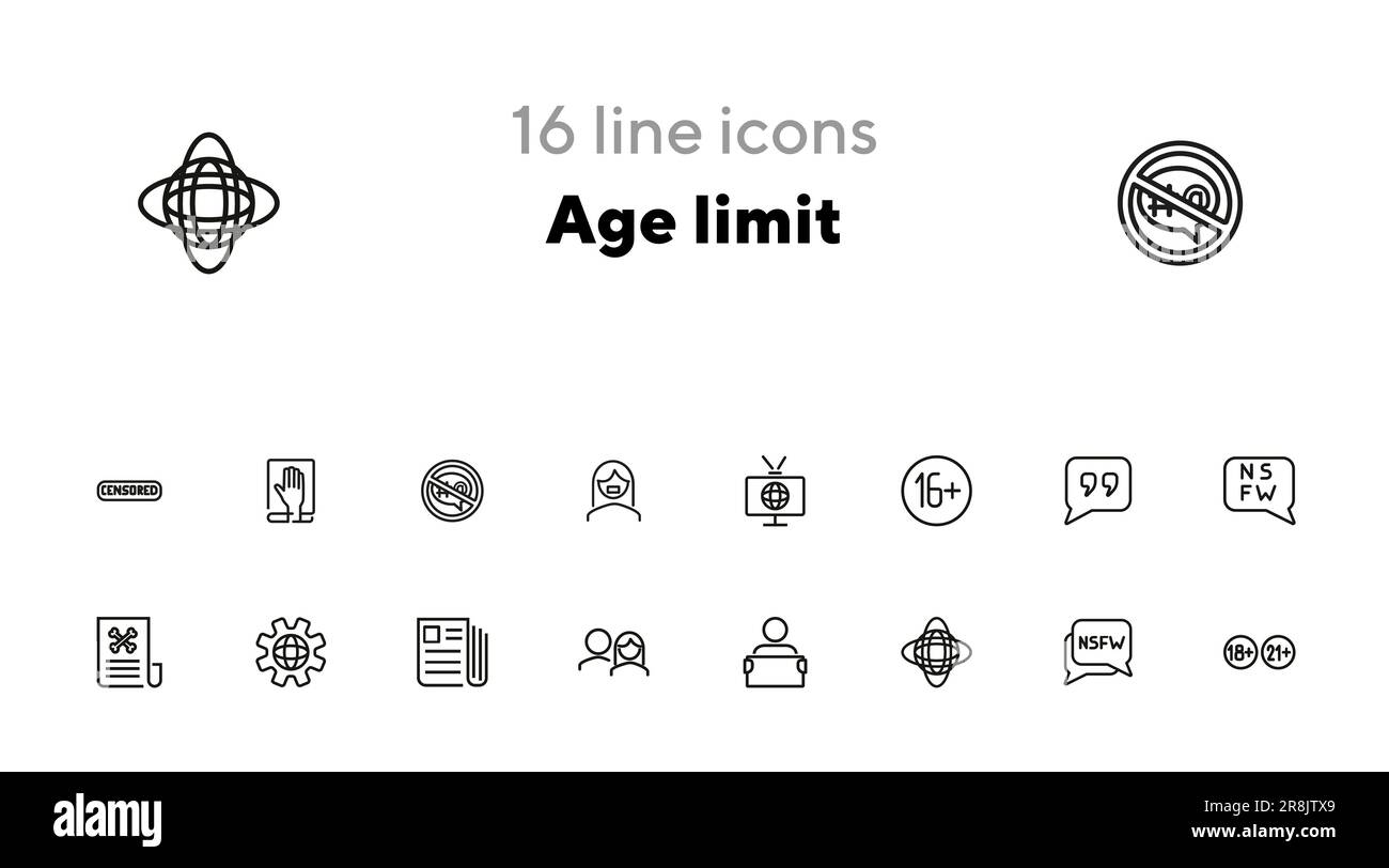 Person limit sign Stock Vector Images - Alamy