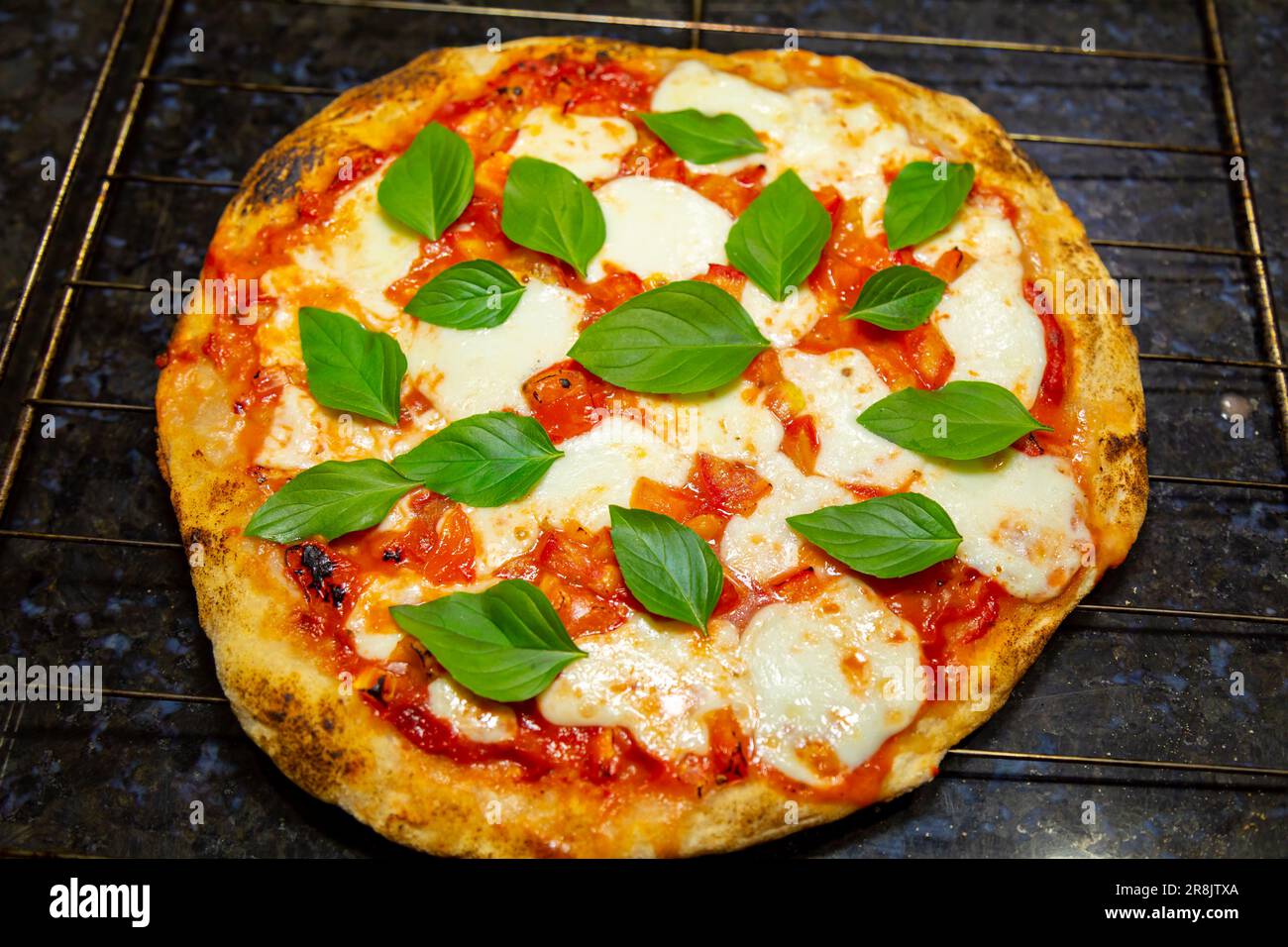 Classic margherita pizza, classified as the original Italian Vera Pizza ...