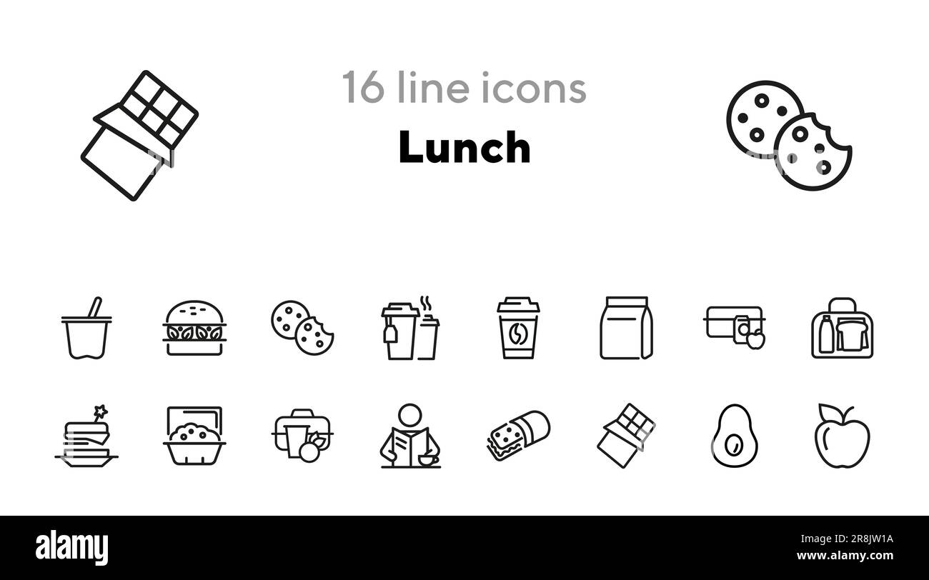 Lunch line school Cut Out Stock Images & Pictures - Alamy