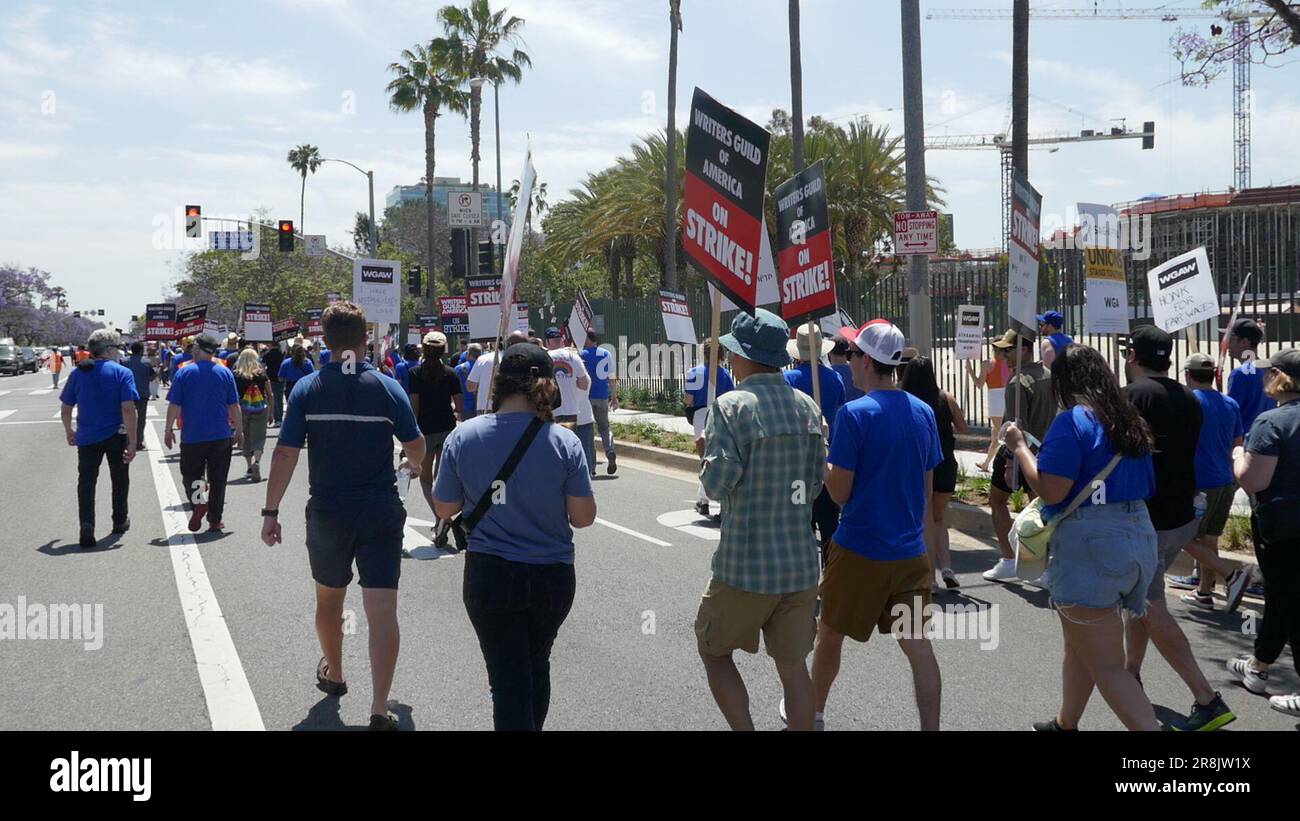 Los Angeles, California, USA 21st June 2023 WGA Strike March and Rally ...