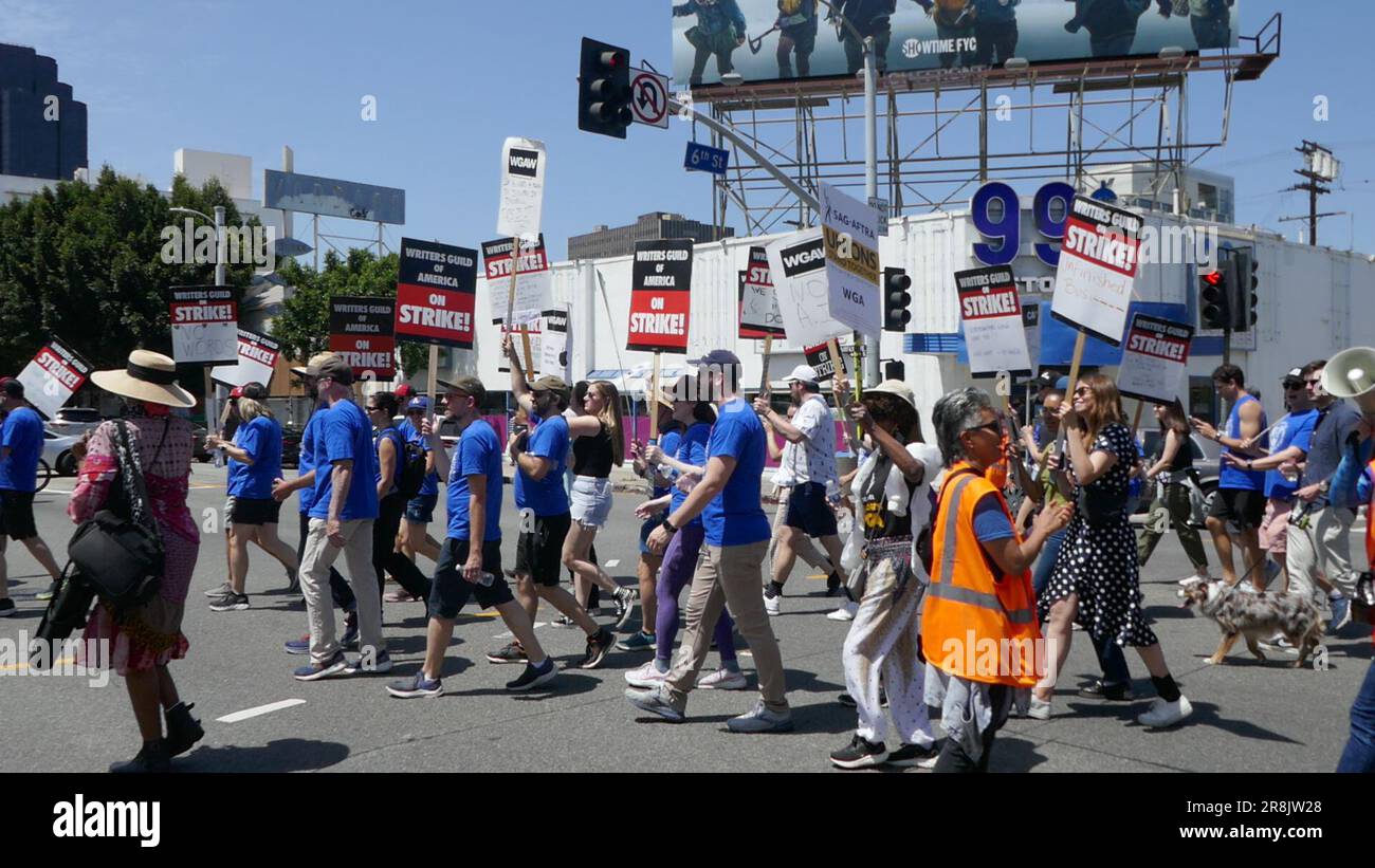 Los Angeles, California, USA 21st June 2023 WGA Strike March and Rally ...