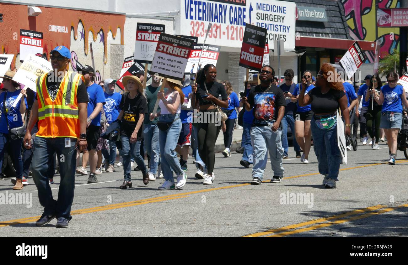 Los Angeles, California, USA 21st June 2023 WGA Strike March and Rally ...